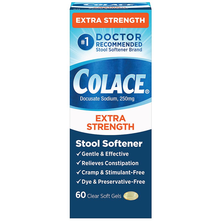 Colace Extra Strength Stool Softener Softgels | Walgreens