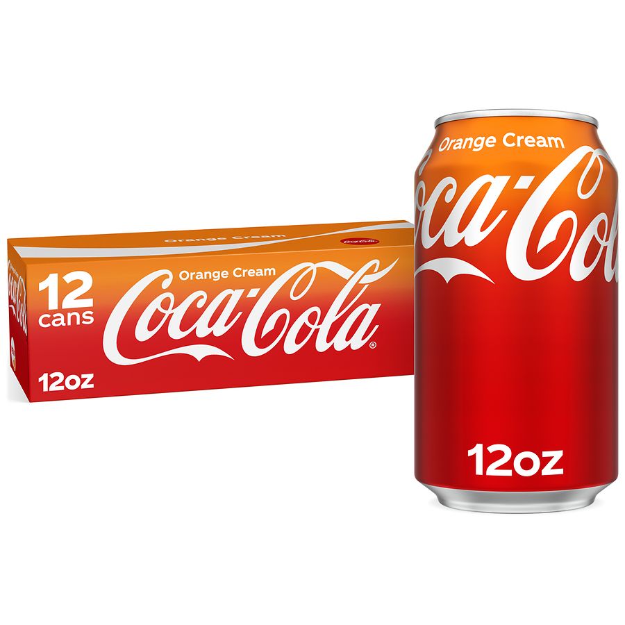 Coca-Cola Soda Soft Drink Cans Orange Cream Cola | Walgreens