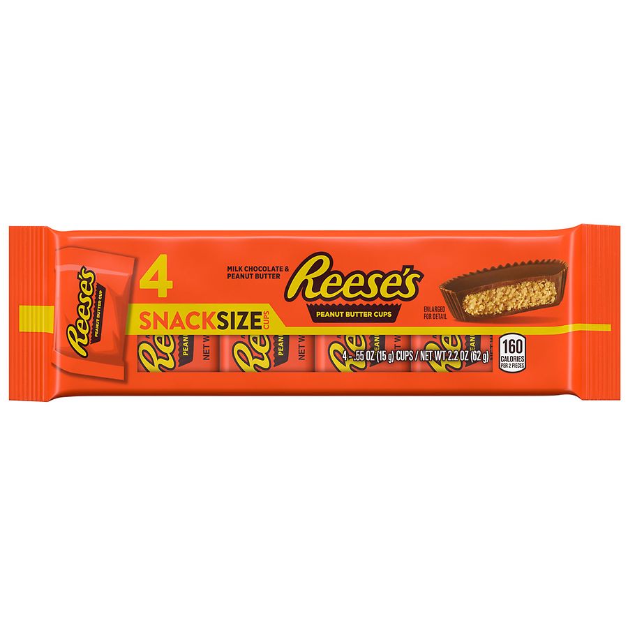 REESE'S Milk Chocolate Snack Size Peanut Butter Cups, Candy | Walgreens