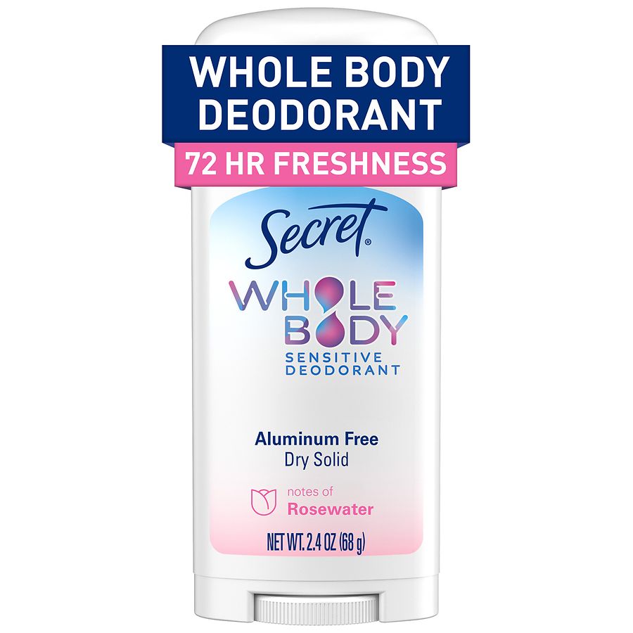 Secret Whole Body Deodorant Stick for Women Rosewater | Walgreens