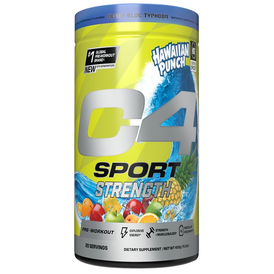 C4 C4 Sport Strength Hawaiian Punch Berry Blue Typhoon | Walgreens