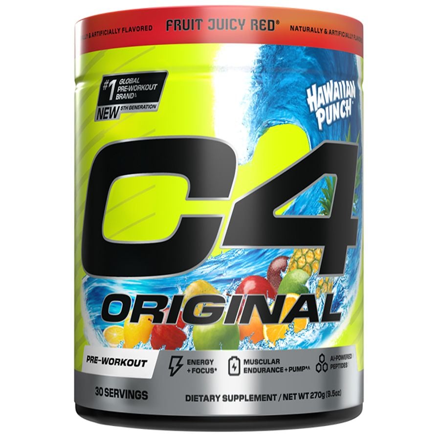 C4 Original Pre-Workout Powder Hawaiian Punch Fruit Juicy Red | Walgreens
