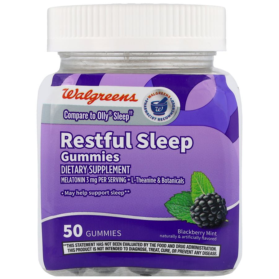 Walgreens Restful Sleep Gummies Blackberry Mint | Walgreens