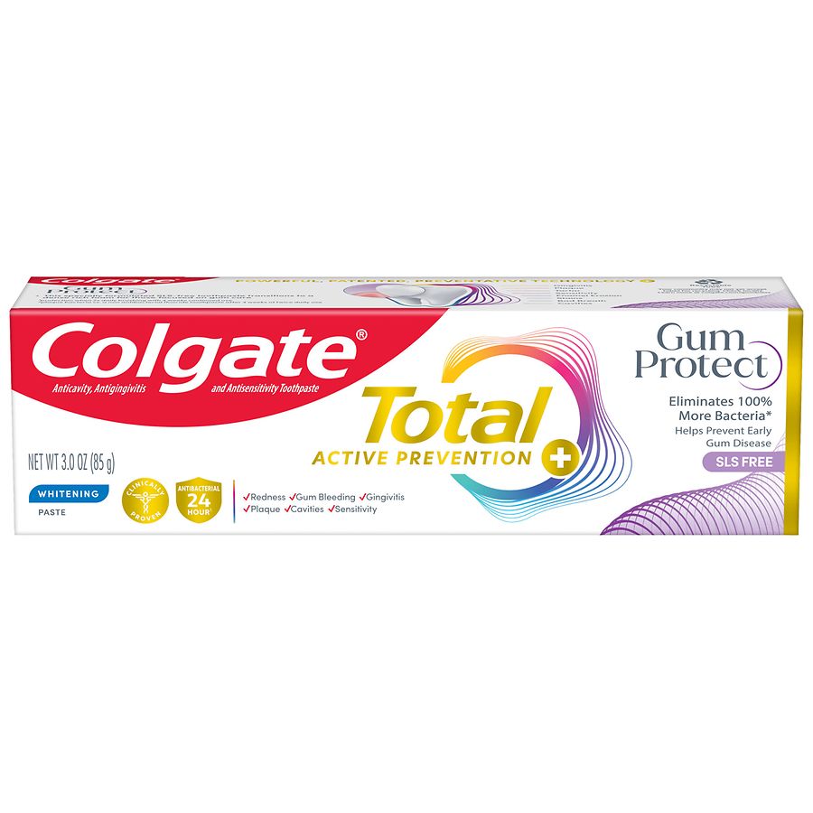 Colgate Total Active Prevention Gum Protect Whitening Toothpaste Mint ...