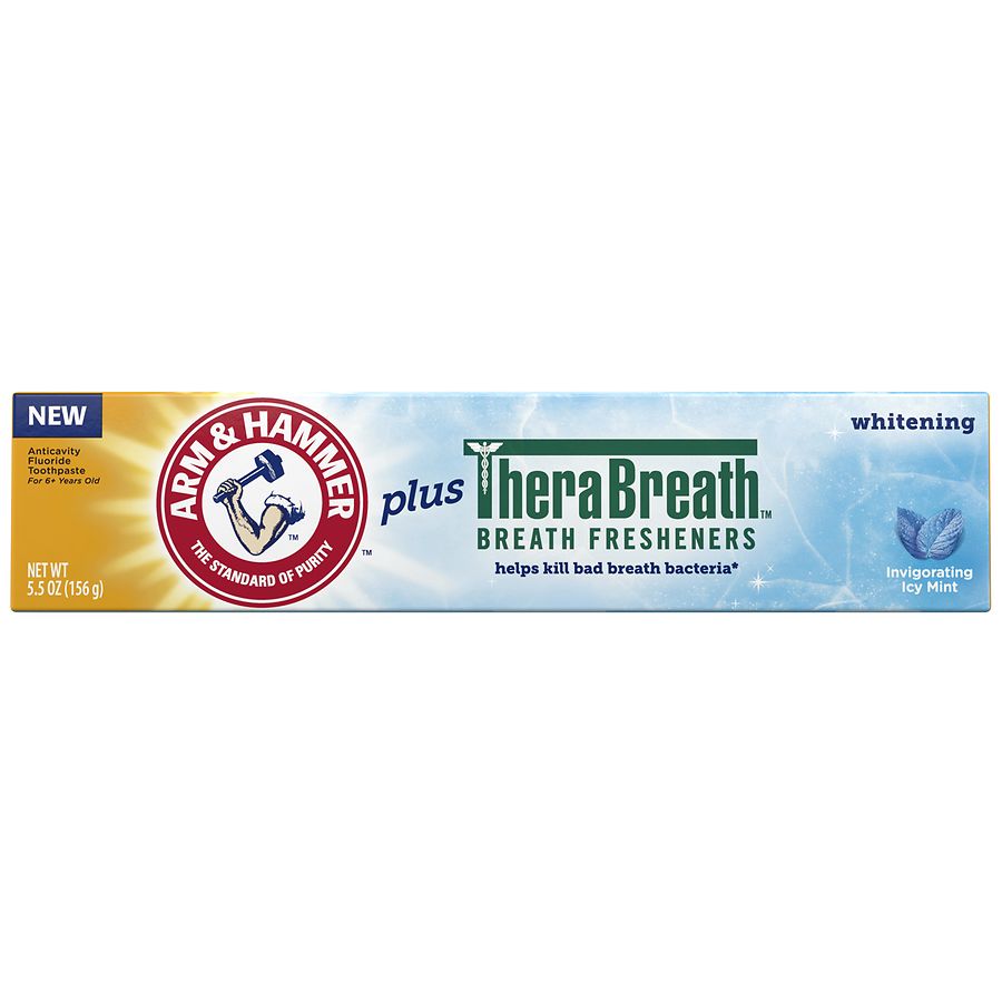Arm & Hammer Plus TheraBreath Anticavity Fluoride Toothpaste ...