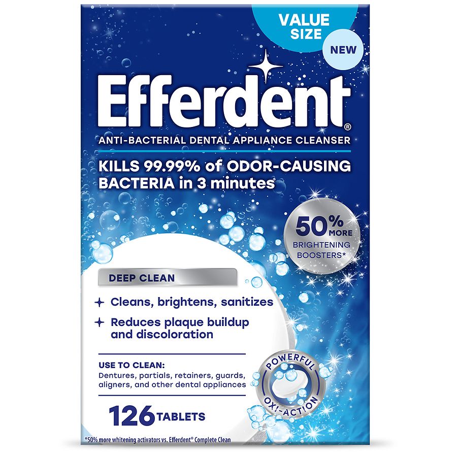 Efferdent Deep Clean Retainer Cleaning Tablets | Walgreens