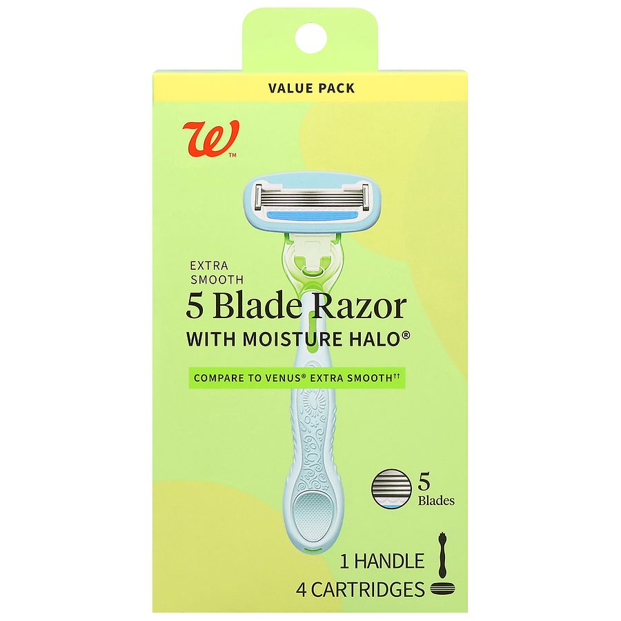 Walgreens Women's Extra Smooth 5 Blade Razor System | Walgreens