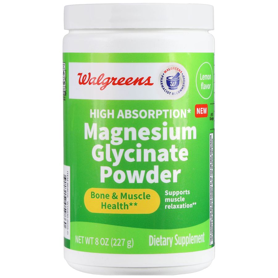 Walgreens Magnesium Glycinate Powder Lemon | Walgreens