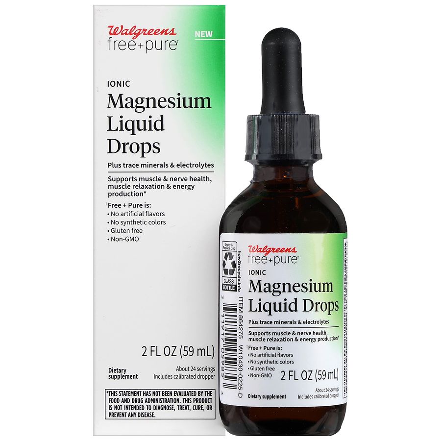 Walgreens Free & Pure Ionic Magnesium Liquid Drops | Walgreens