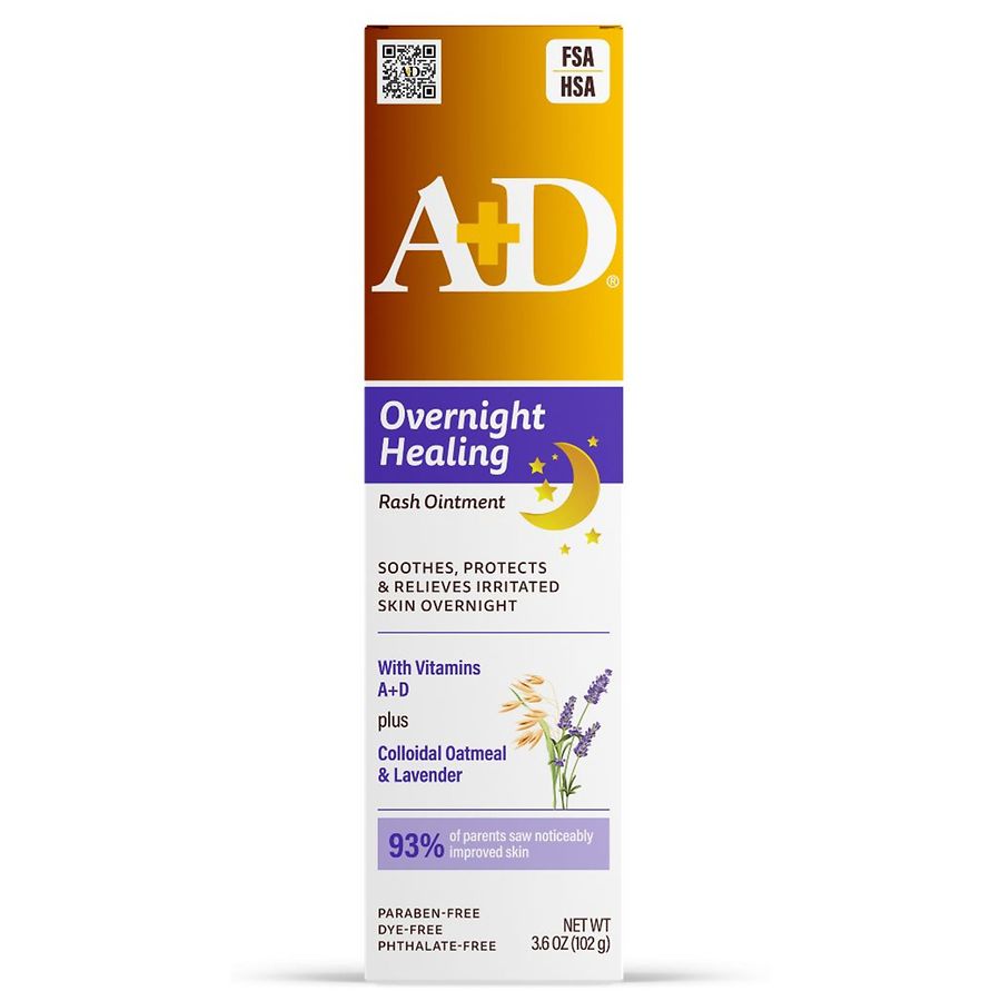 A+D Overnight Healing Rash Ointment | Walgreens