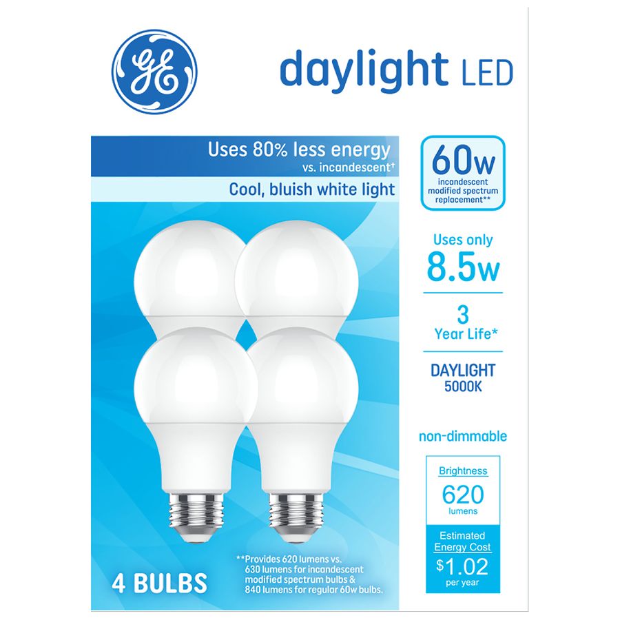 GE LED Light Bulbs Daylight, Daylight | Walgreens