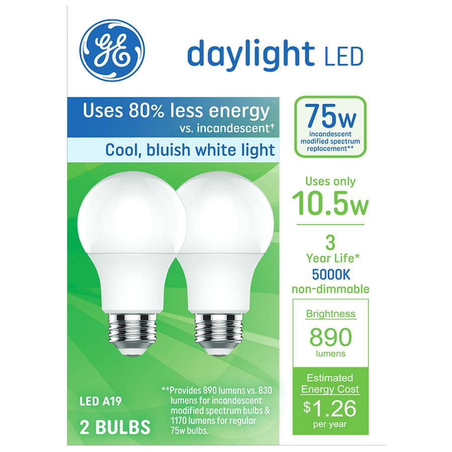GE LED Light Bulbs Daylight, Daylight | Walgreens
