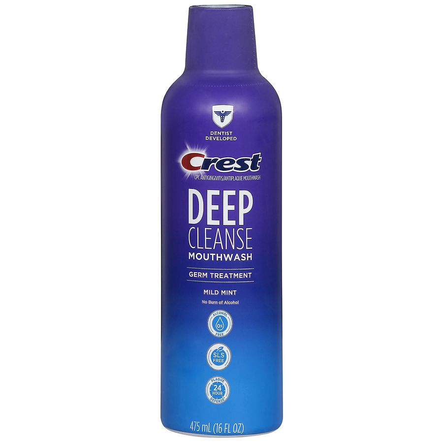 Crest Deep Cleanse Mouthwash Mild Mint | Walgreens