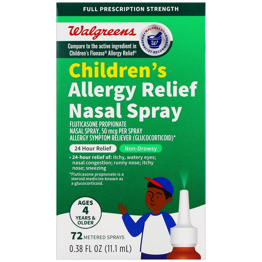 Walgreens Children's Allergy Relief Fluticasone Propionate Nasal Spray ...