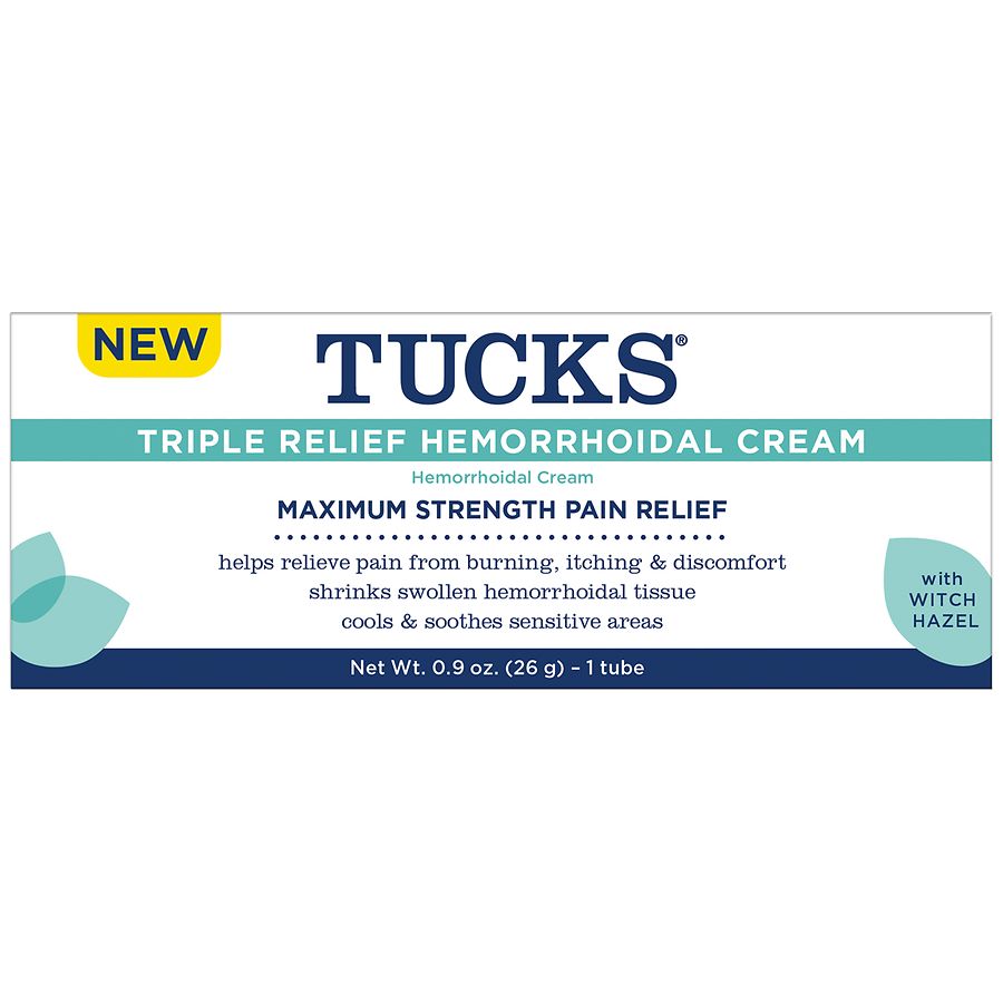 Tucks Triple Relief Hemorrhoidal Cream | Walgreens