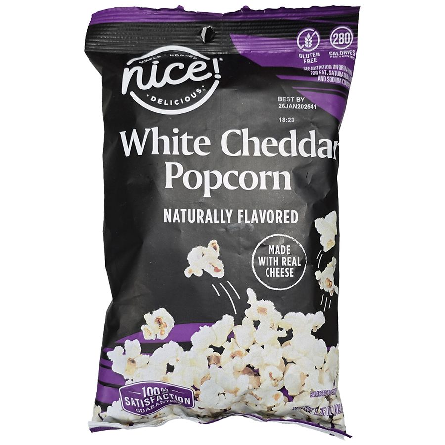 Nice! Delicious Popcorn White Cheddar | Walgreens
