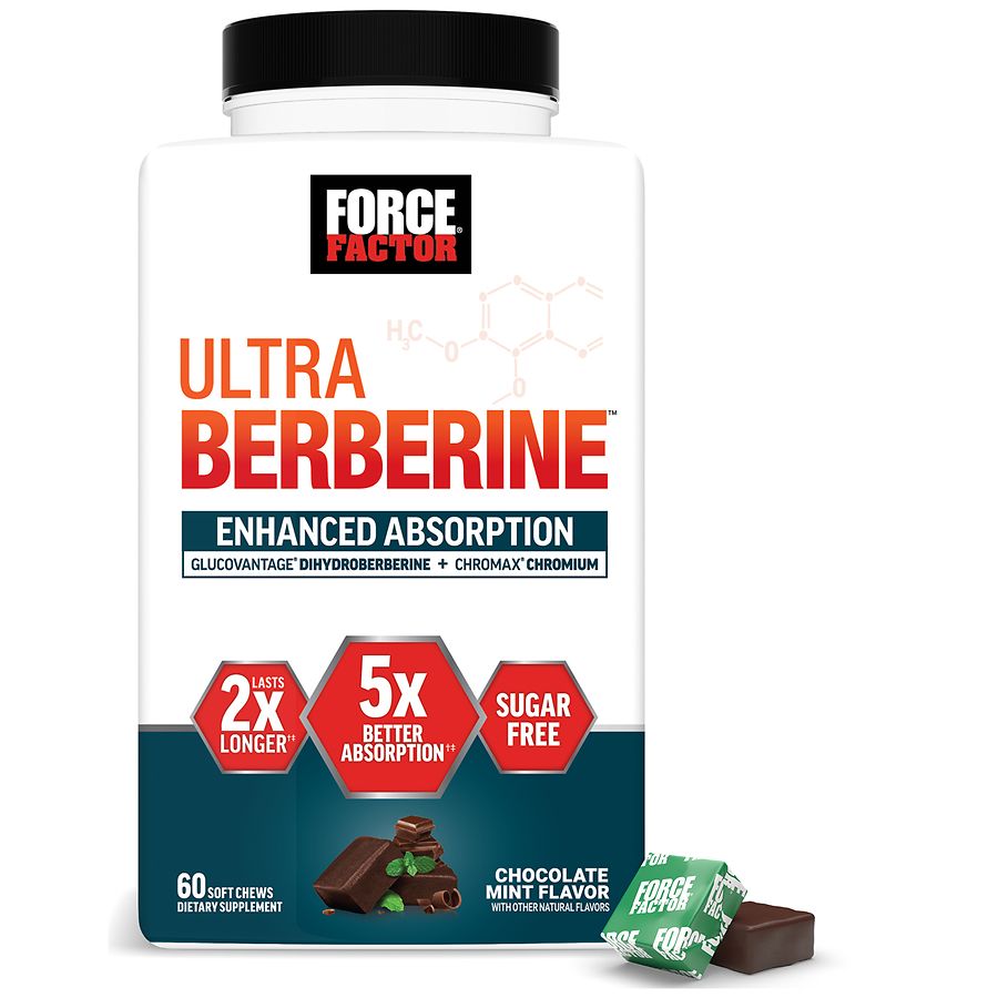 Force Factor Ultra Berberine Enhanced Absorption Soft Chews Chocolate Mint | Walgreens