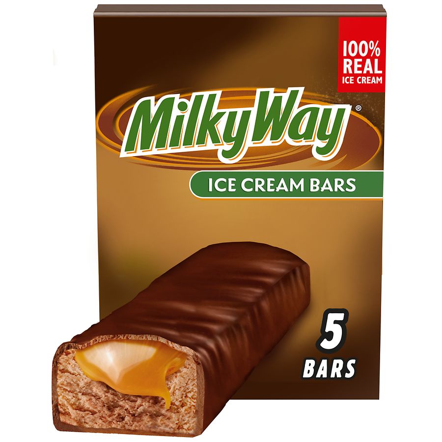 Milky Way Ice Cream Bars, Coated with Milk Chocolate and Caramel ...