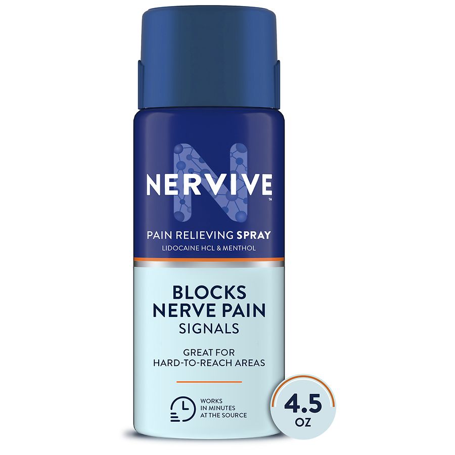 Nervive Pain Relieving Spray, Max Strength Topical Pain Reliever ...