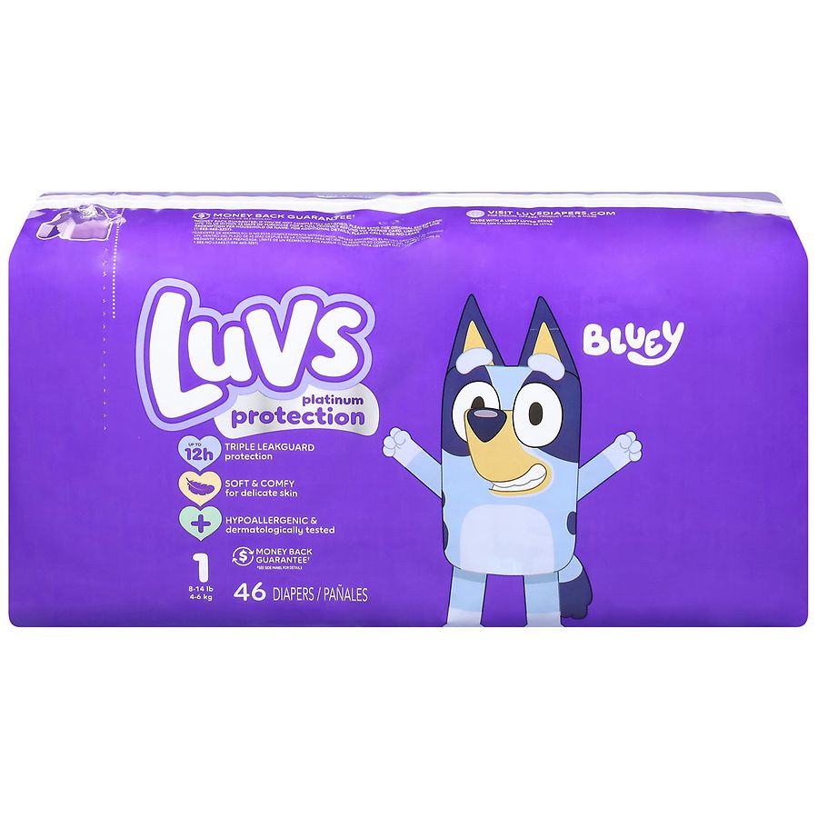 Luvs Platinum Protection Diapers Size 1 (8-14 lb) | Walgreens