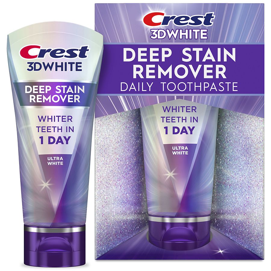 Crest 3D White Brilliance Deep Stain Remover Ultra White Toothpaste ...