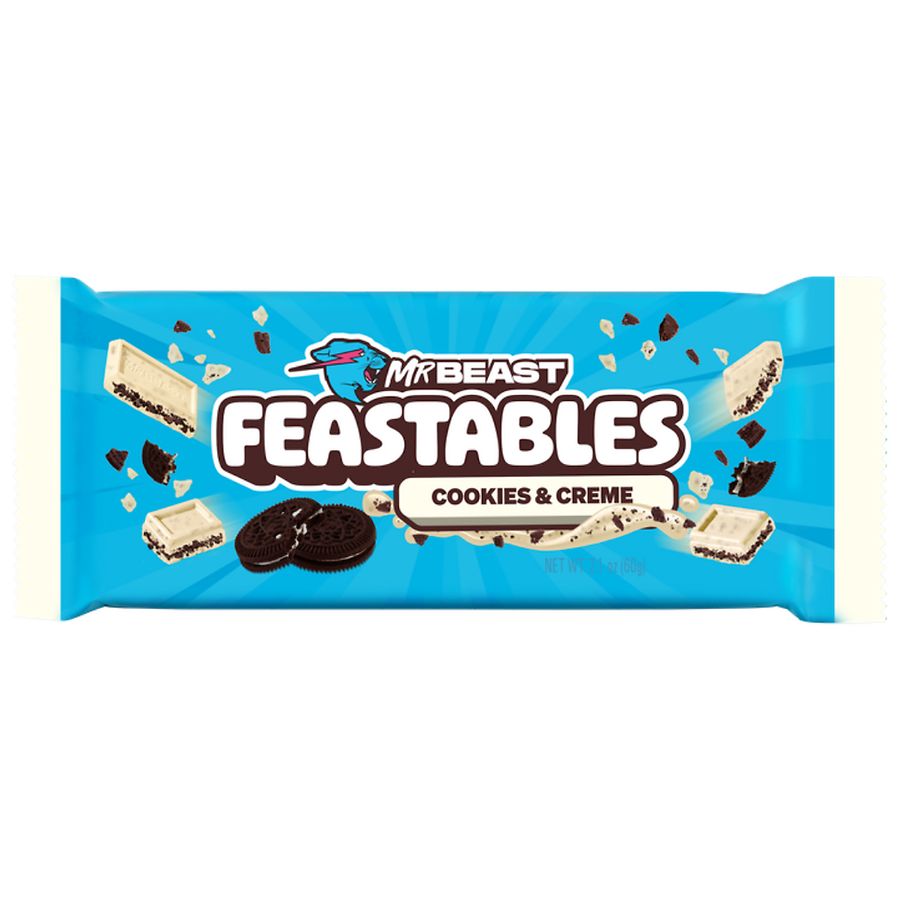 Feastables Candy Bar Cookies & Creme | Walgreens