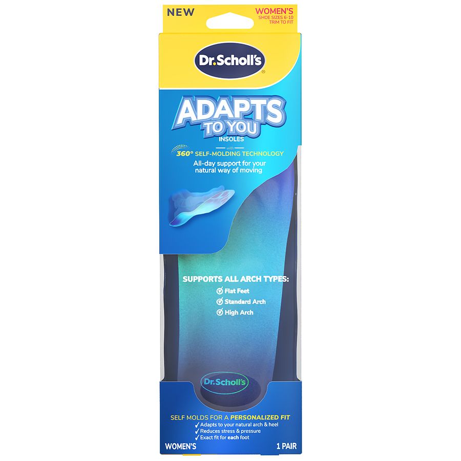 Dr. Scholl's Adapts To You Insoles For Women, With Self-Molding Foam ...