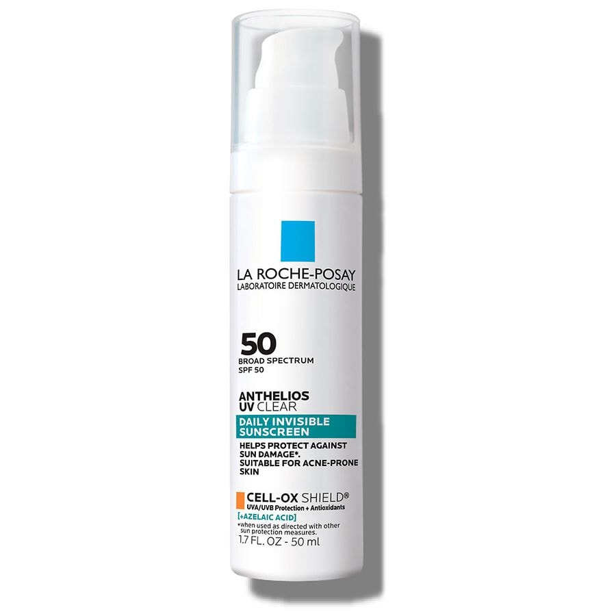 La Roche-Posay Anthelios UV Clear Sunscreen SPF 50 with Azelaic Acid ...