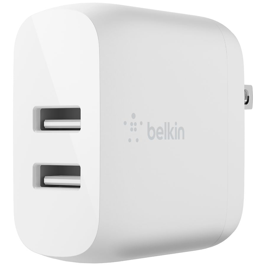 Belkin BoostCharge Dual USB-A Wall Charger 24W White | Walgreens