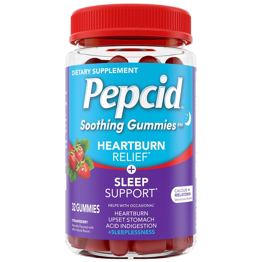 Pepcid Soothing Gummies, Heartburn + Sleep | Walgreens
