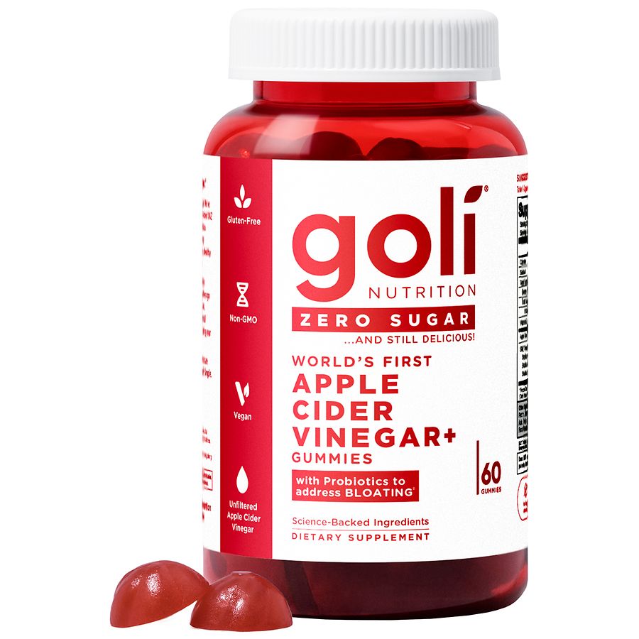 Goli Apple Cider Vinegar+ Zero Sugar Gummies | Walgreens