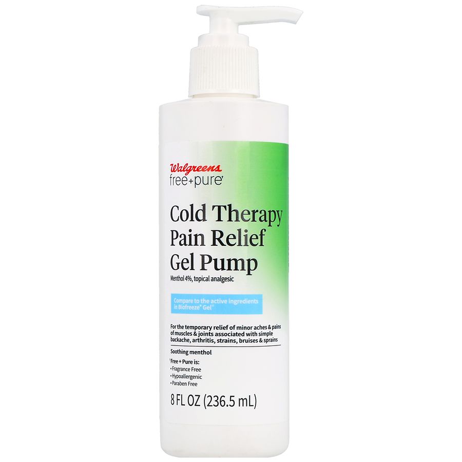 Walgreens Free & Pure Cold Therapy Pain Relief Gel Pump | Walgreens