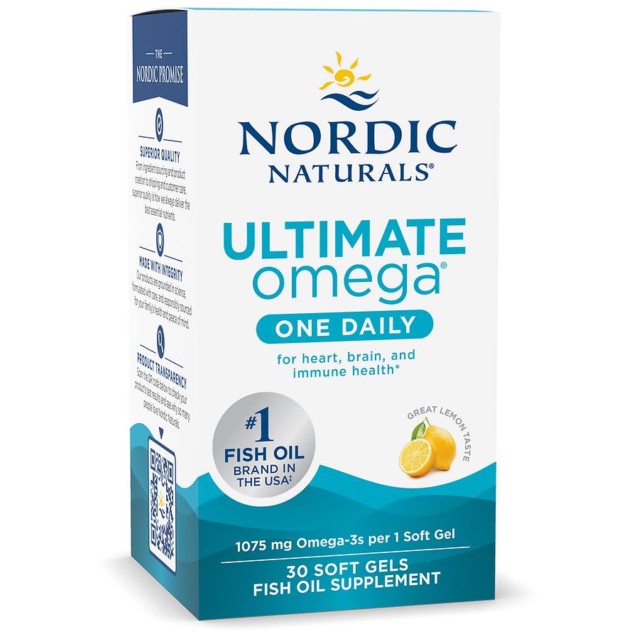 Nordic Naturals Ultimate Omega One Daily Fish Oil Supplement Soft Gels ...