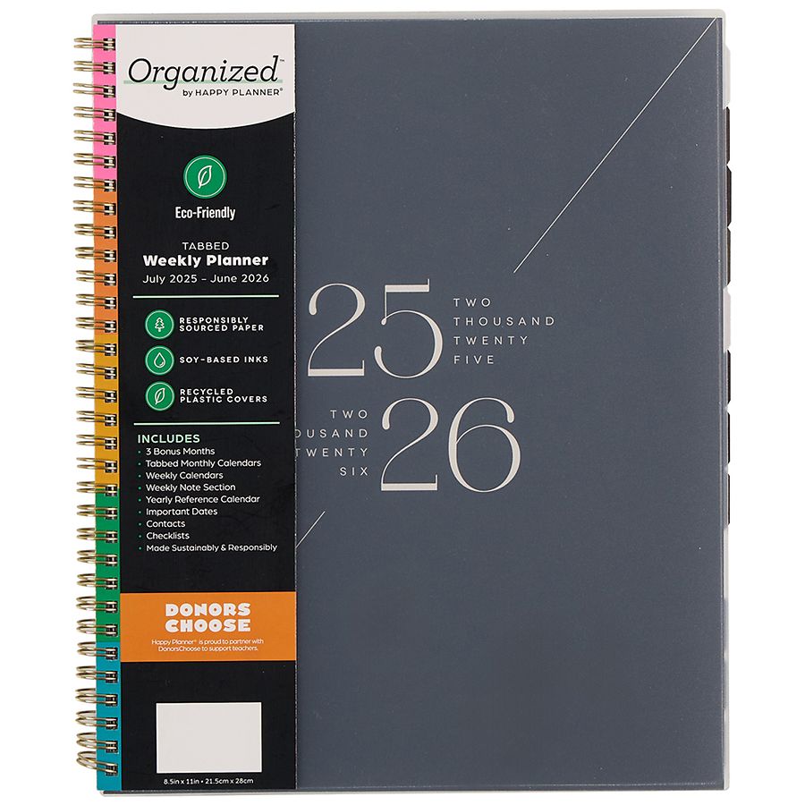 The Happy Planner Eco-Friendly Tabbed Weekly Planner | Walgreens