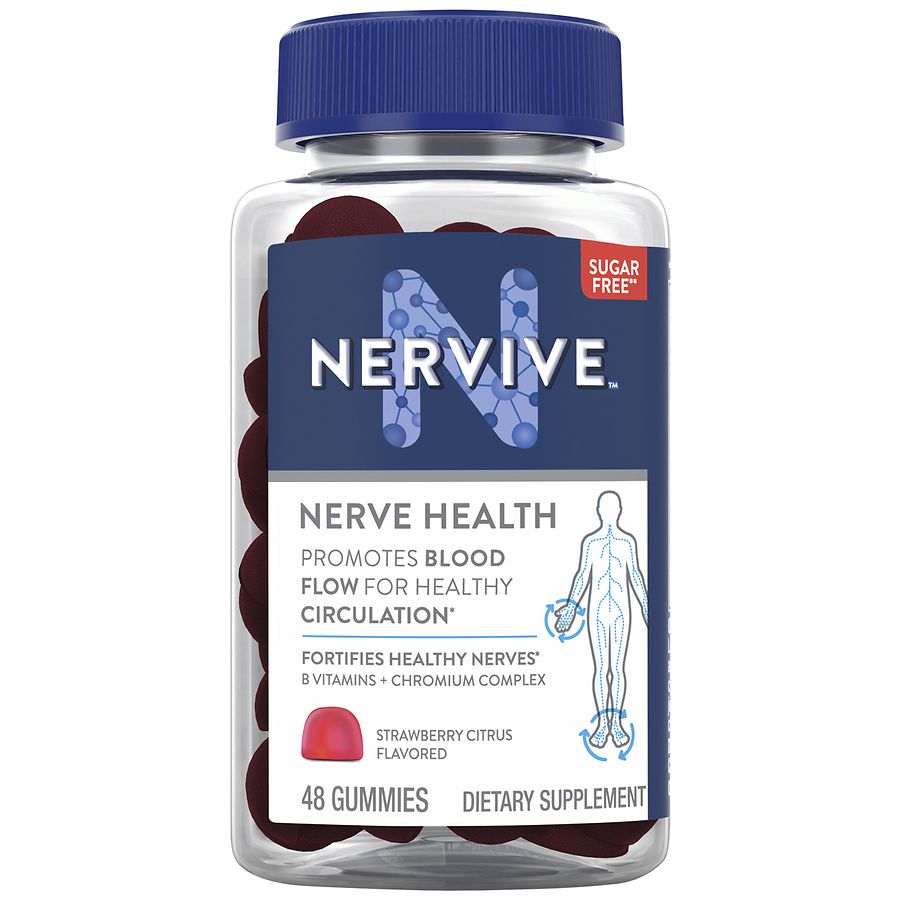 Nervive Nerve Health Gummies Strawberry Citrus | Walgreens