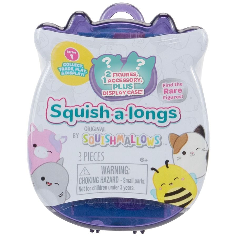 Squishmallows 2-Inch Squish-A-Longs, 2 Figures & 1 Accessory, Series 1 ...
