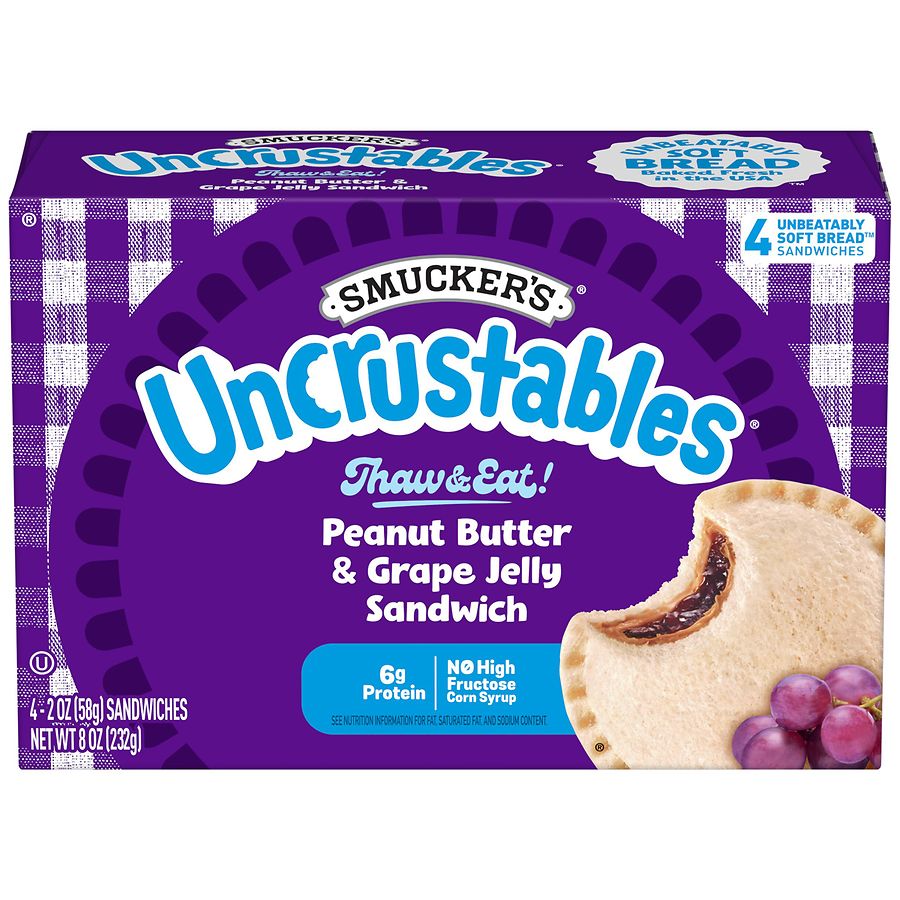 Smucker's Peanut Butter & Grape Jelly Sandwiches | Walgreens