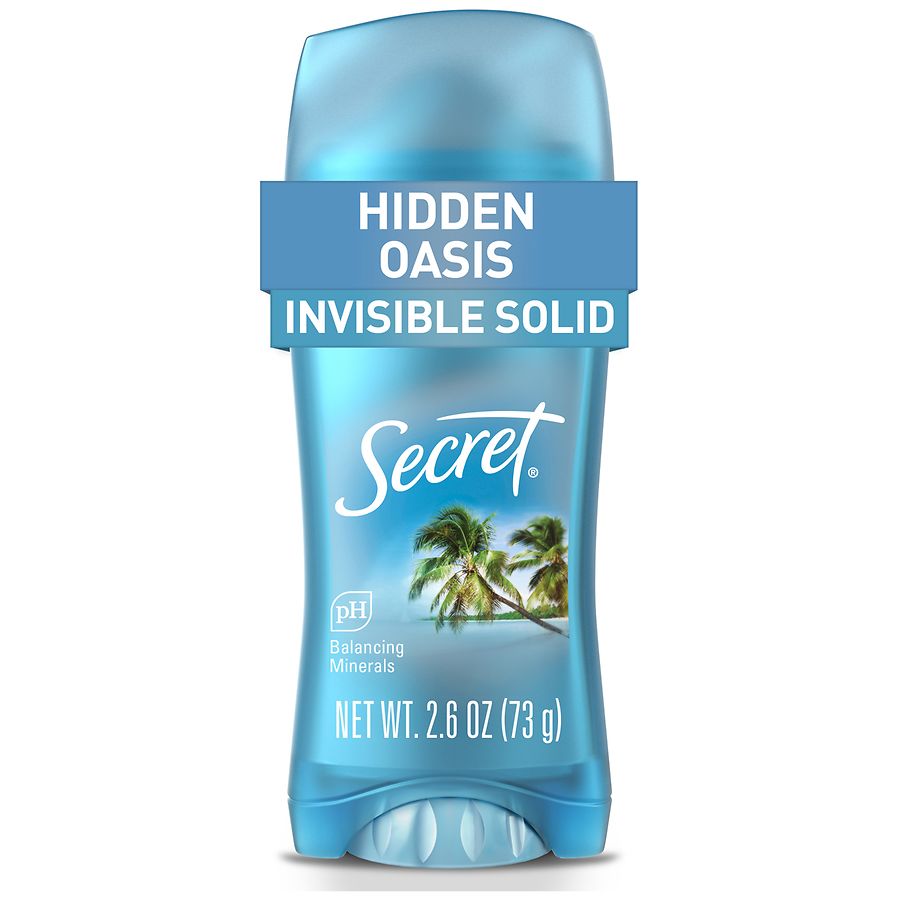 Secret Invisible Solid Antiperspirant & Deodorant for Women Hidden ...