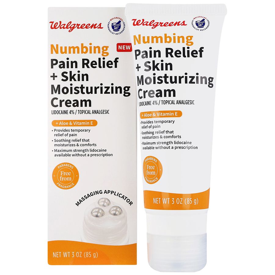 Walgreens Numbing Pain Relief + Skin Moisturizing Cream | Walgreens