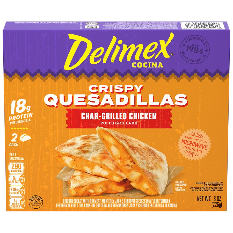 Delimex Char-Grilled Chicken Crispy Quesadillas | Walgreens