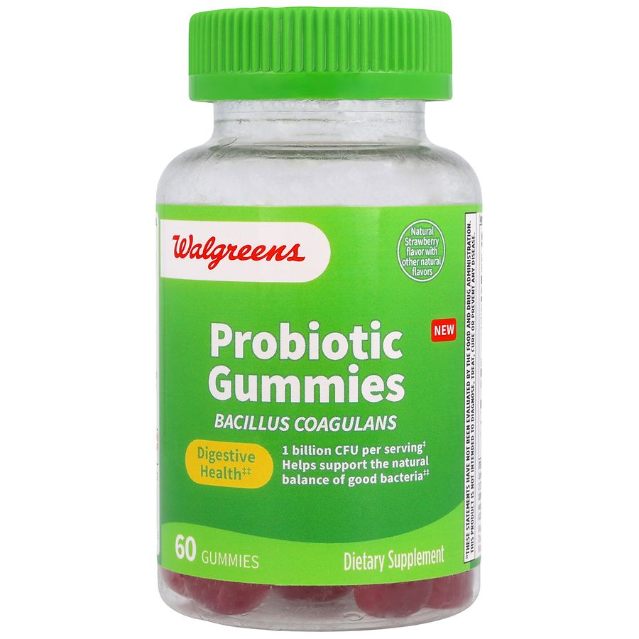Walgreens Probiotic Gummies Natural Strawberry, 0, 0 0 | Walgreens
