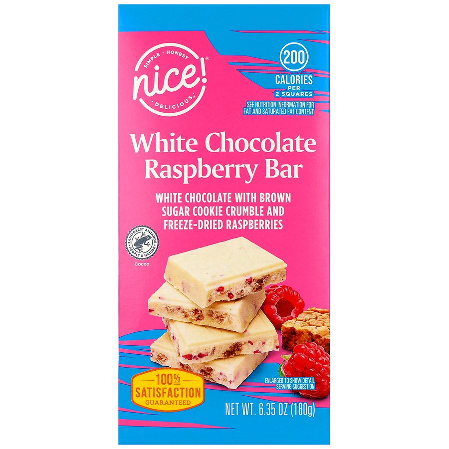 Nice! White Chocolate Raspberry Bar | Walgreens