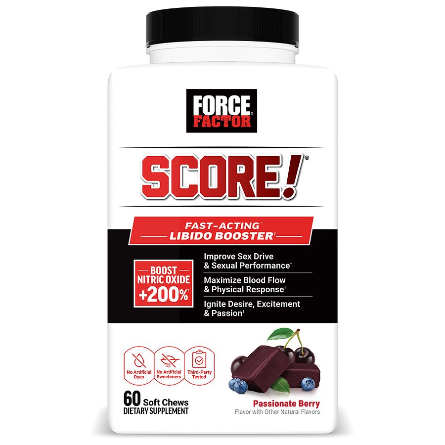 Force Factor SCORE! Soft Chews Libido Booster Passionate Berry | Walgreens