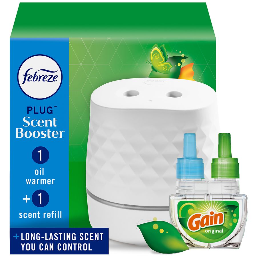 Febreze Plug Scent Booster Starter Kit, Oil Diffuser, Air Freshener ...