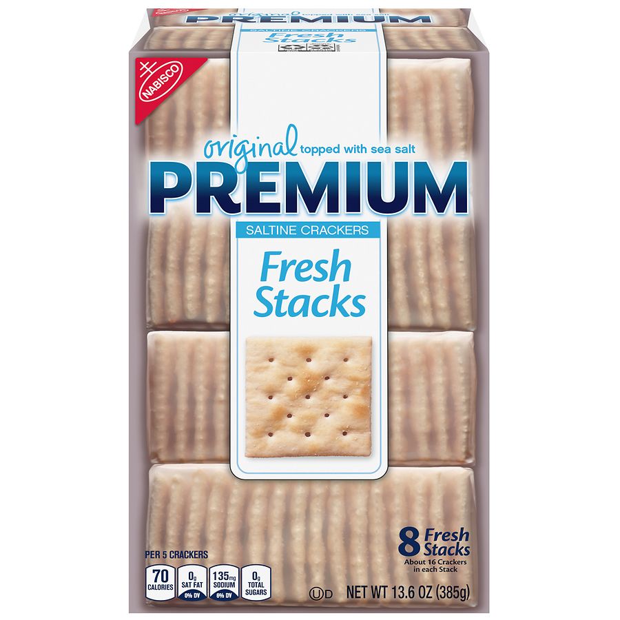 Premium Fresh Stacks Original Saltine Crackers, Travel Snacks Original ...