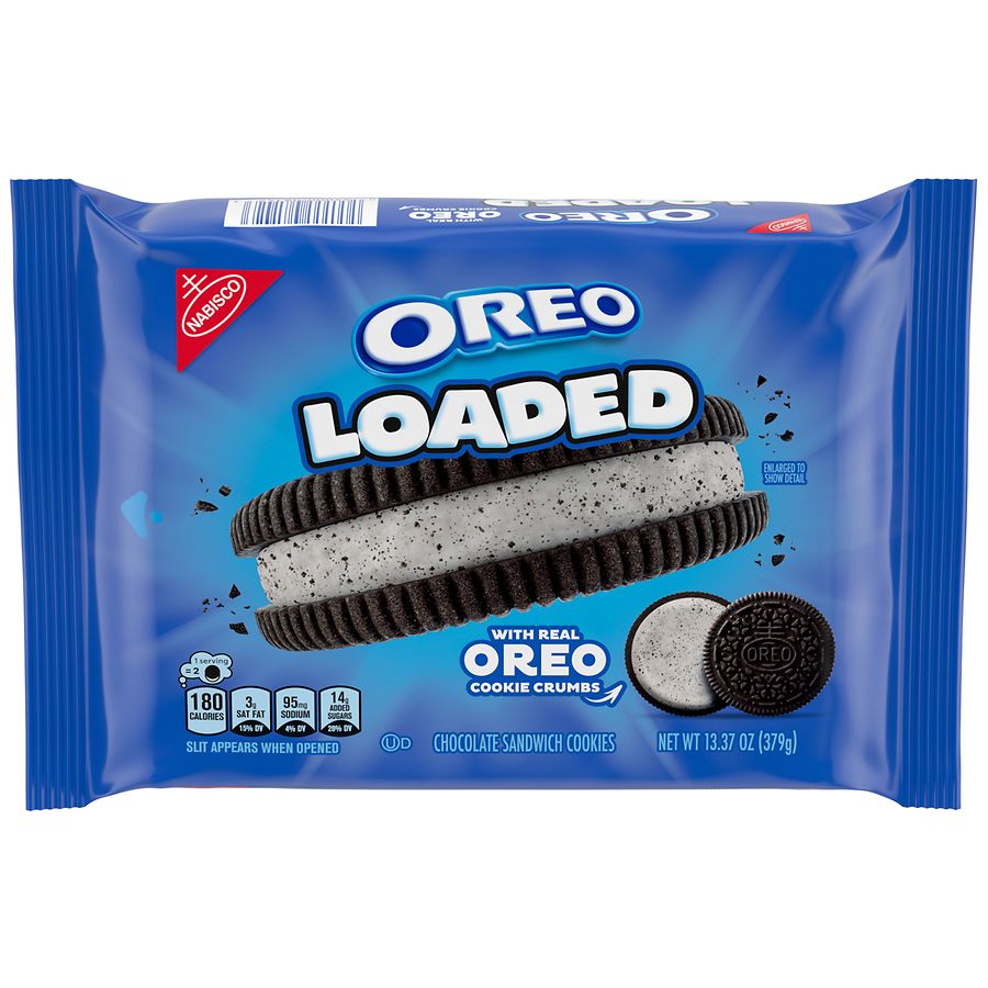 Oreo Loaded Chocolate Sandwich Cookies Mega Stuf With Oreo Cookie Grind ...