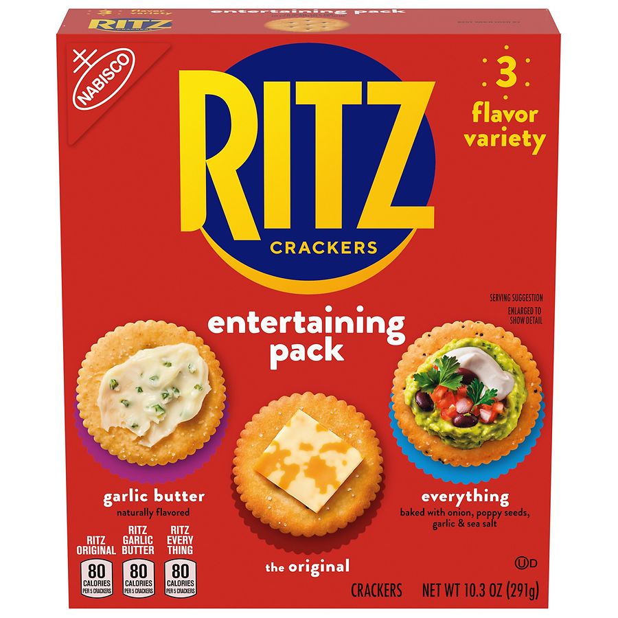 Ritz Crackers Entertaining Variety Pack Original/Garlic Butter ...
