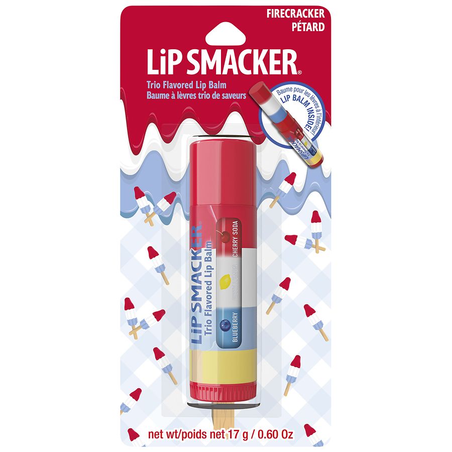 Lip Smacker Trio Flavored Lip Balm Firecracker | Walgreens