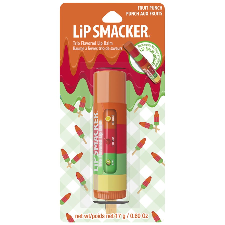 Lip Smacker Trio Flavored Lip Balm Fruit Punch | Walgreens