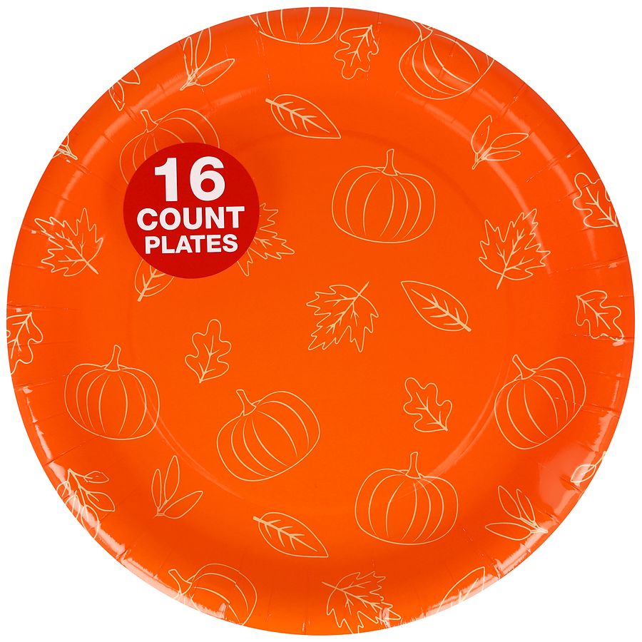 Fall into Autumn Plates Harvest Small | Walgreens
